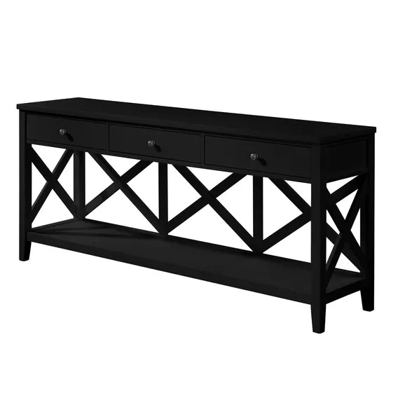 Somerton Console Table with 3 Drawers - halfpricefurniture – Half Price ...