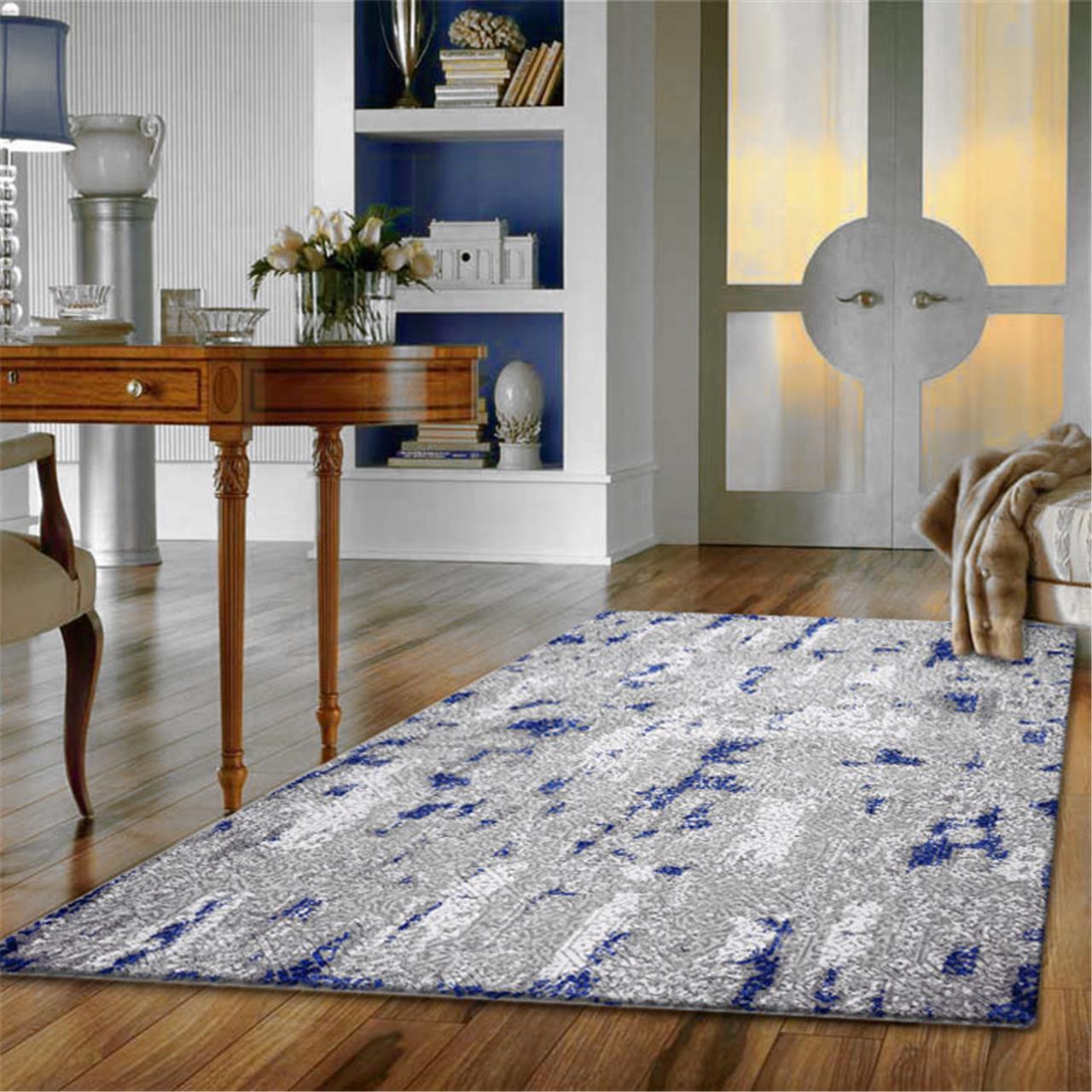 Maxim 8606 Blue Rug - halfpricefurniture – Half Price Furniture