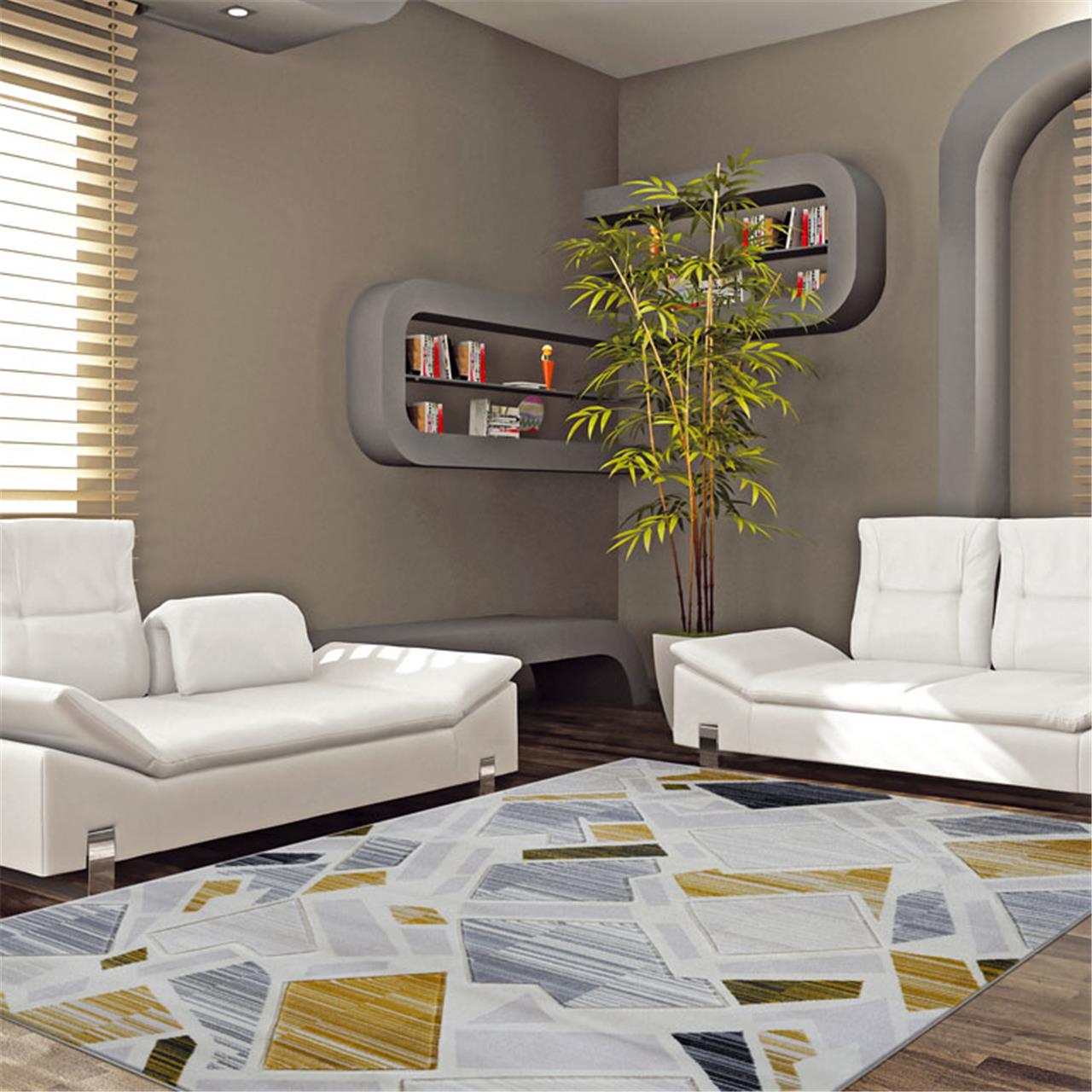 SUNGATE 1059 - Gold Rug - halfpricefurniture – Half Price Furniture